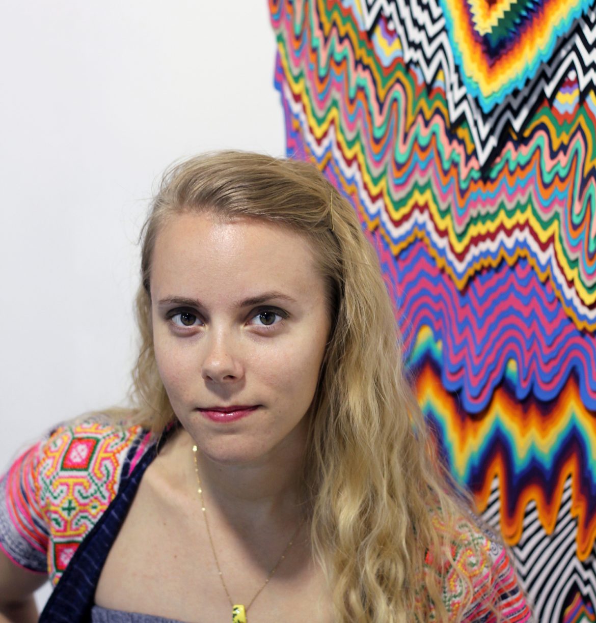 Jen Stark mural in Miami International Airport | Miami Design Agenda